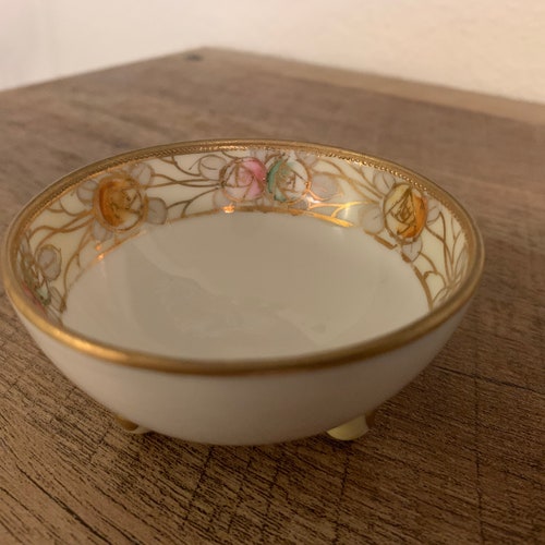 Vintage Hand Painted Nippon Japan Bowl With Two Handles - Etsy