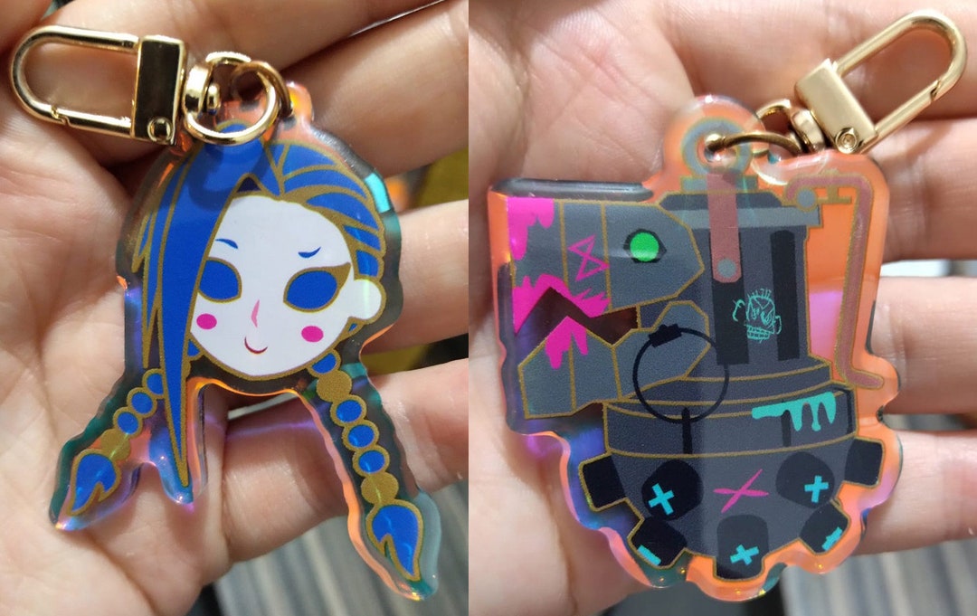 Arcane Acrylic Rainbow Keychain jinx Or/and Grenade Bomb - Etsy