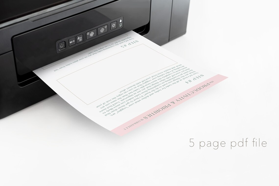 Printable Productivity & Task Prioritization Worksheet Time Management ...