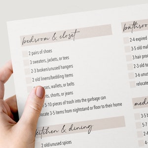 Printable 60 Minute Declutter Checklist Challenge | Minimalism ...