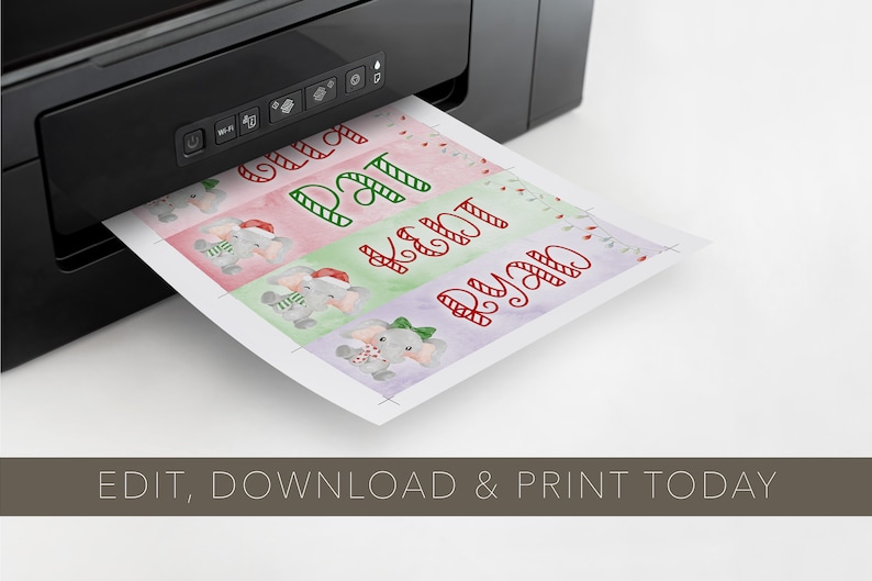 Editable Christmas Bookmark Template 2x7in Printable - Etsy