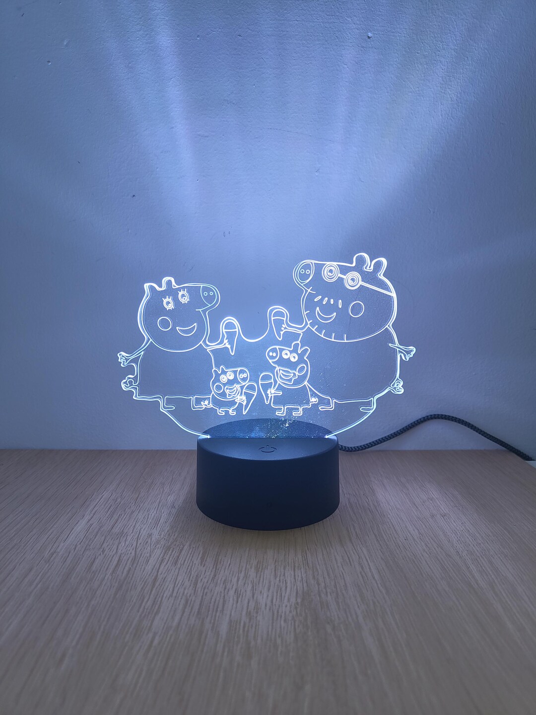 3D LED Night Lamp - PEPPA PIG Family - Etsy UK