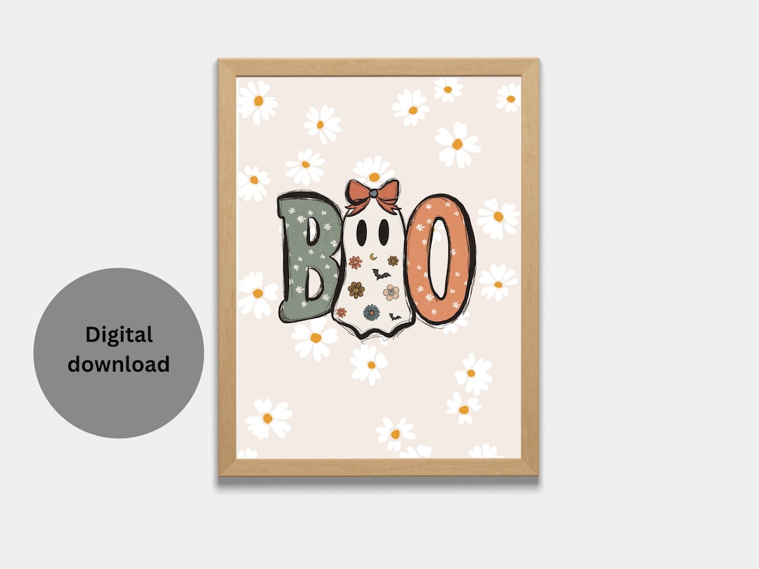 Halloween Cute Ghost Printable - Etsy