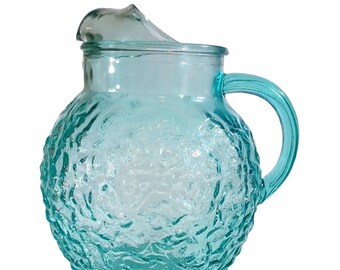 Bumpy Glass Pitcher - Etsy