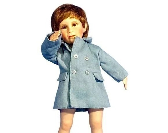 JFK John F. Kennedy Junior Jr. Farewell Salute Porcelain Doll Danbury ...