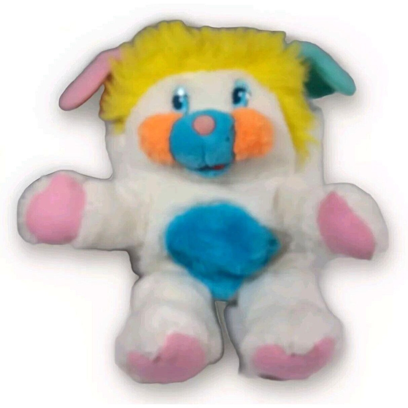 Vintage 1986 Popples Puffball Plush White Multi American Greetings ...