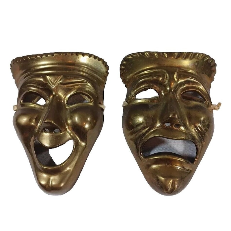 Happy Sad Theatre Masks - Etsy