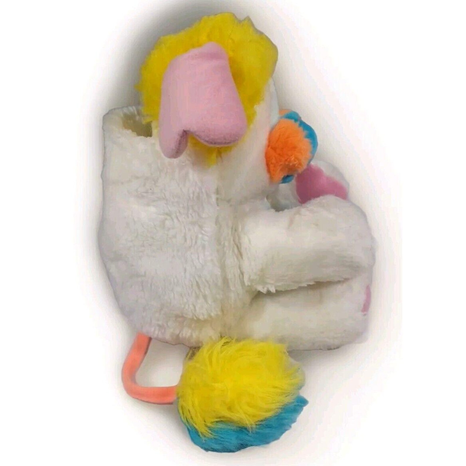 Vintage 1986 Popples Puffball Plush White Multi American Greetings ...