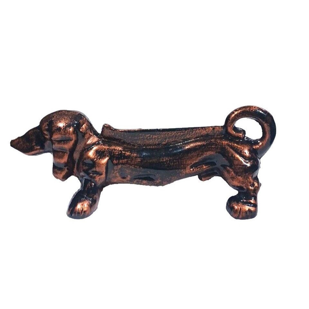 Vintage Copper Color Cast Iron Dachshund Weiner Dog Boot Scraper Shoe ...