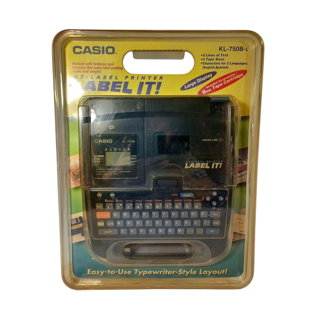 New Casio Label It Ez Label 2 Line Printer KL 750B L With Cartridges ...