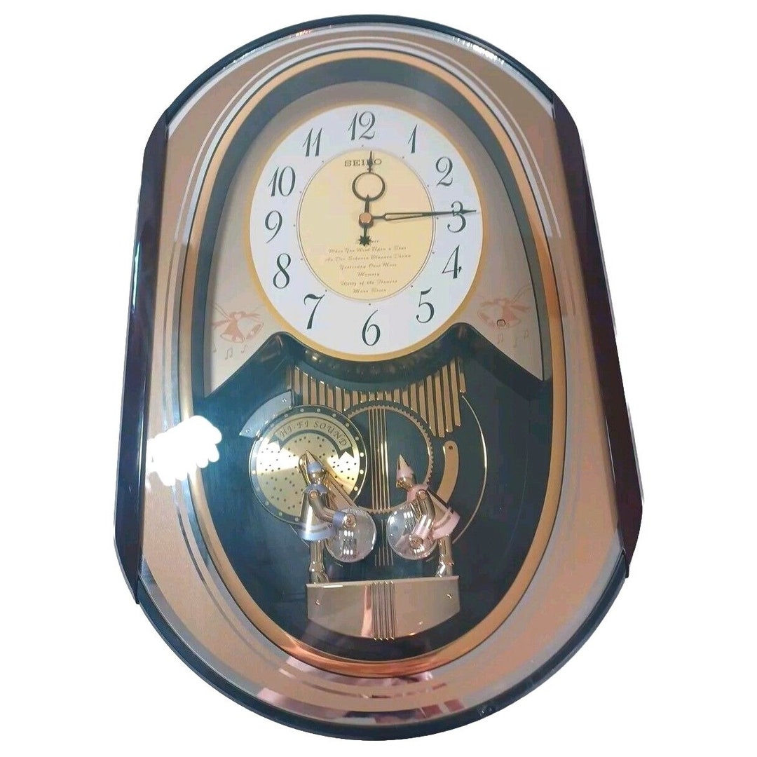 Vintage Seiko Luxe, Vintage, Hifi Musical QXM124GRH Moving Figures ...
