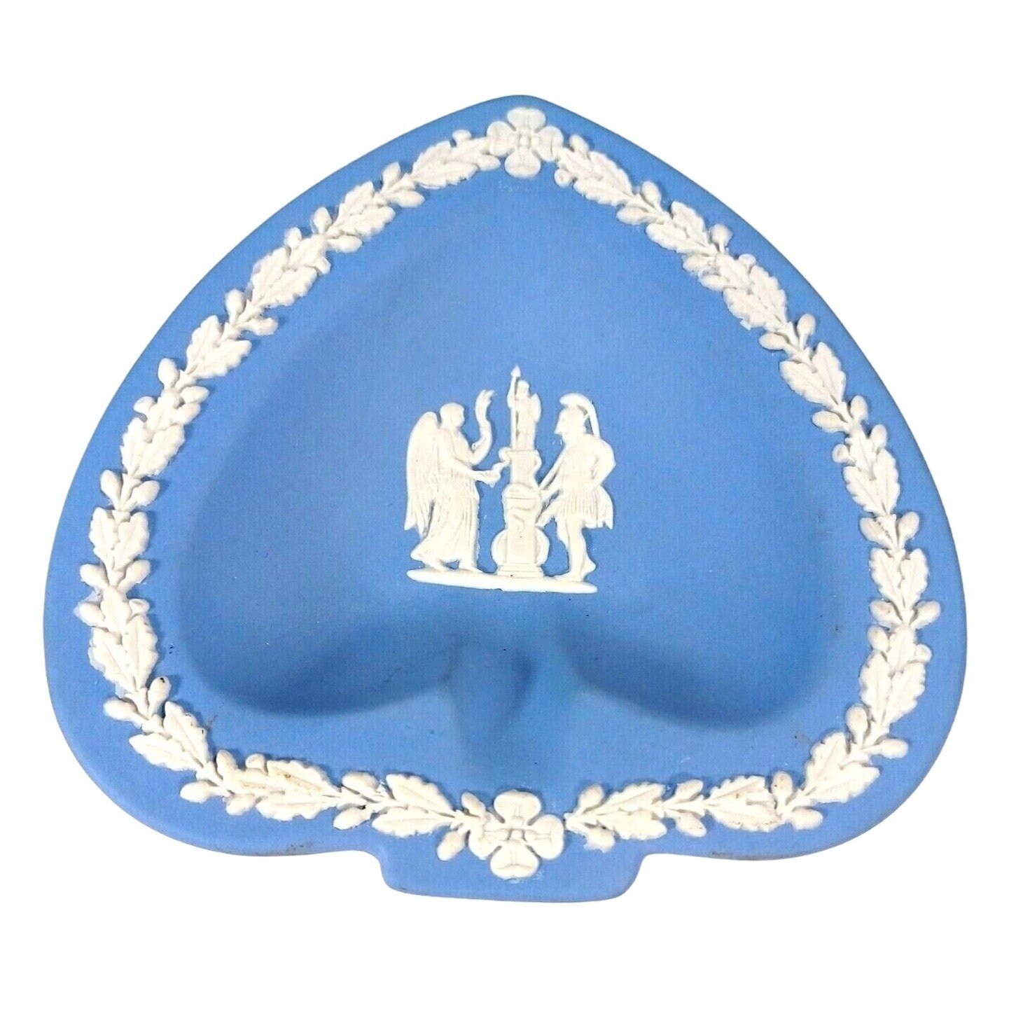 Wedgwood Blue, Sage Green 1954 Jasperware Heart and Club Trinket Dishes ...