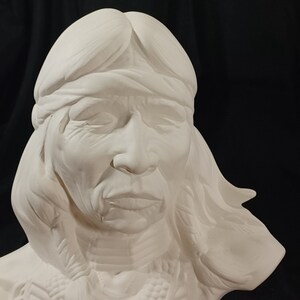 Vtg Native American Indian Man Warrior Chief Woman Princess Bisque ...