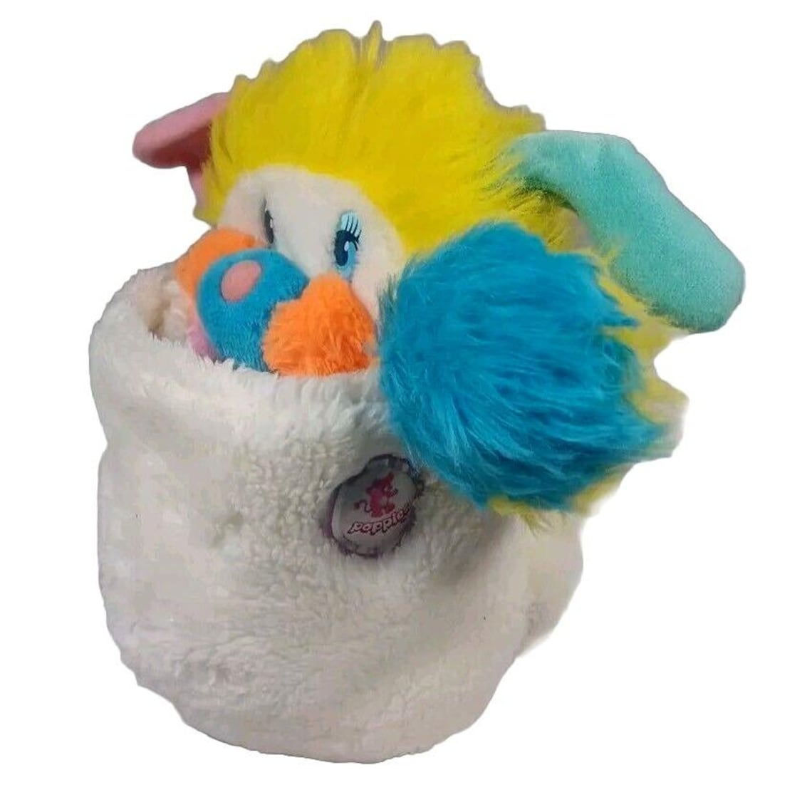 Vintage 1986 Popples Puffball Plush White Multi American Greetings ...