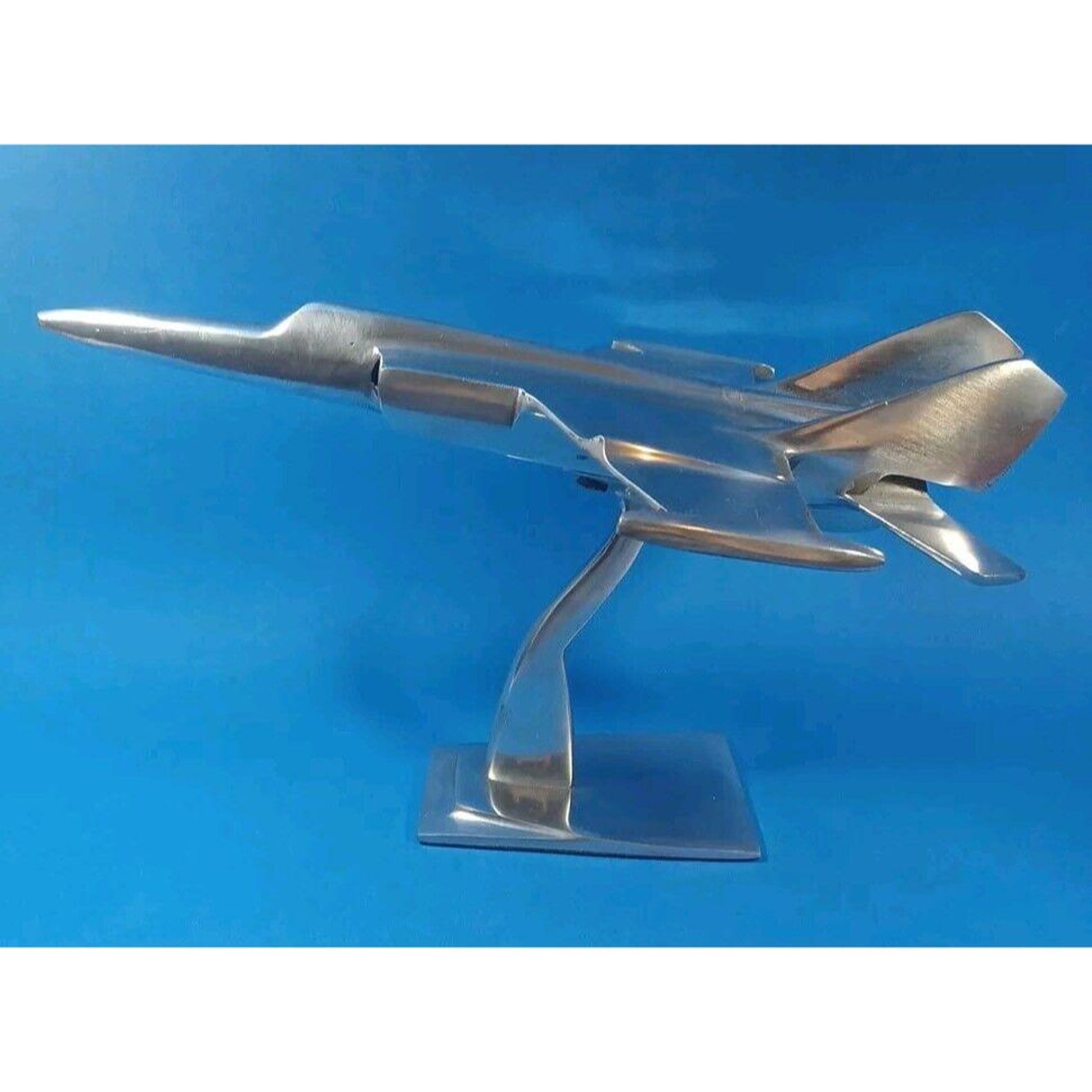 MIG-25 Foxbat Cast Aluminum Jet Fighter Airplane on Stand Desk ...