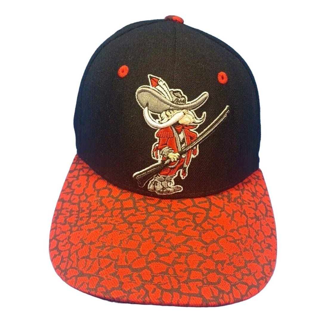 Rare Y2K UNLV Zephyr Embroidered Hat Cap Snapback Print Lava Bill Wool ...