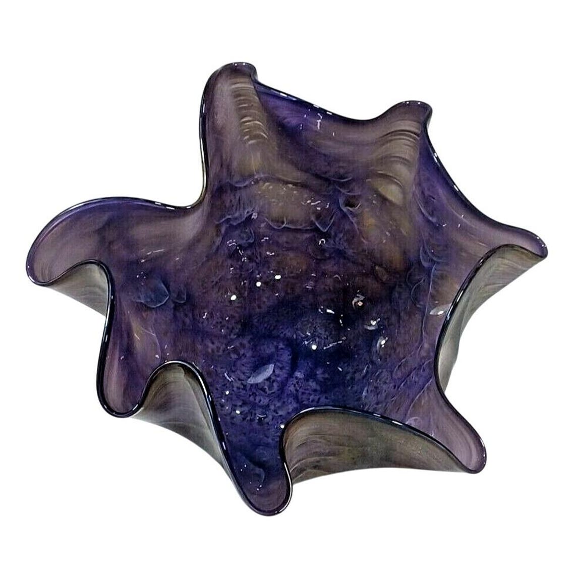 Vitrix Hot Glass Studio Art Glass Vase Purple Green Blue Organic ...