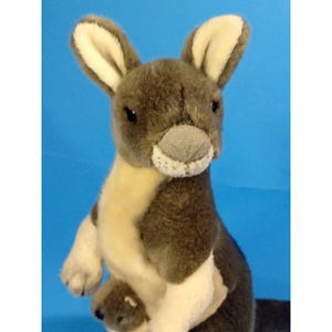 Bocchetta Kangaroo With Baby Joey Plush Stuffed Animal Australia - Etsy