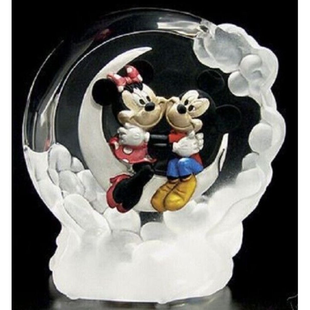 Disney Starlite Legends Figurine Mickey Minnie Moonlighting Lucite ...