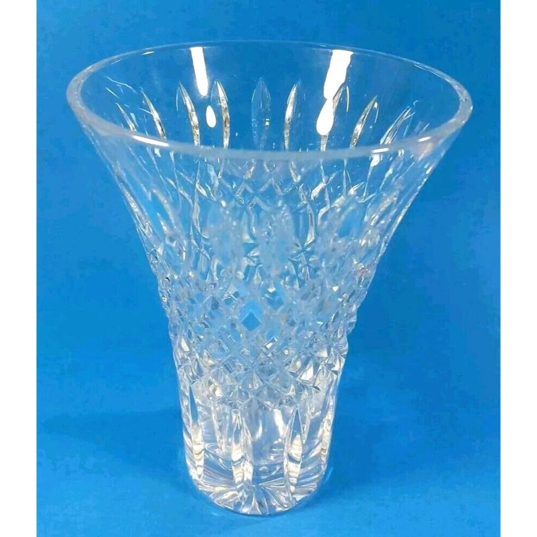 RARE! WATERFORD Crystal LISMORE 8" Flared Flower Vase Just Stunning! - Etsy