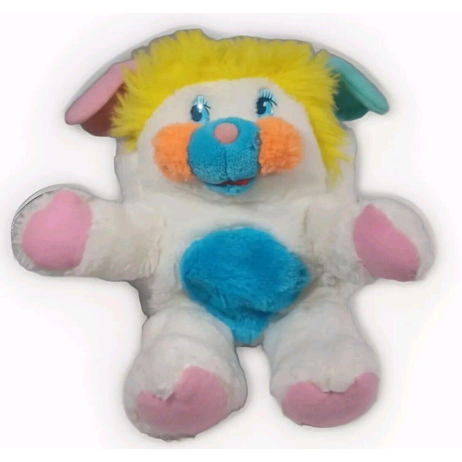 Vintage 1986 Popples Puffball Plush White Multi American Greetings ...