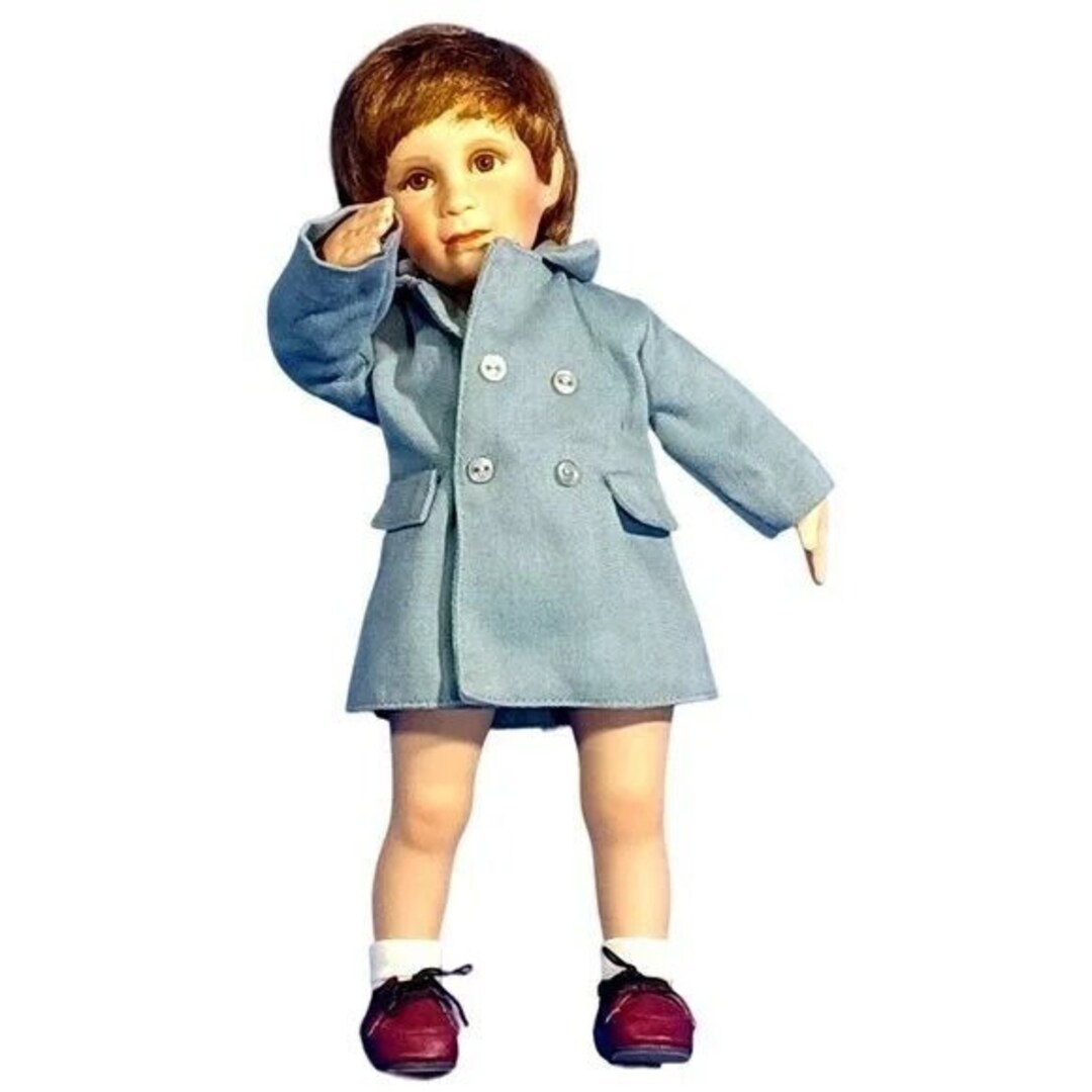 JFK John F. Kennedy Junior Jr. Farewell Salute Porcelain Doll Danbury ...