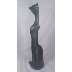 Jaru Large 30" Pottery Mid Century Vintage Siamese Cat Statue Sculpture ...