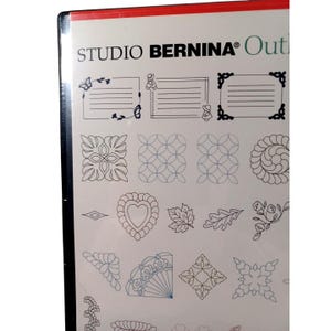 NIP 531 Studio Bernina Outline Quilting Holice Turnbow Crafter Software ...