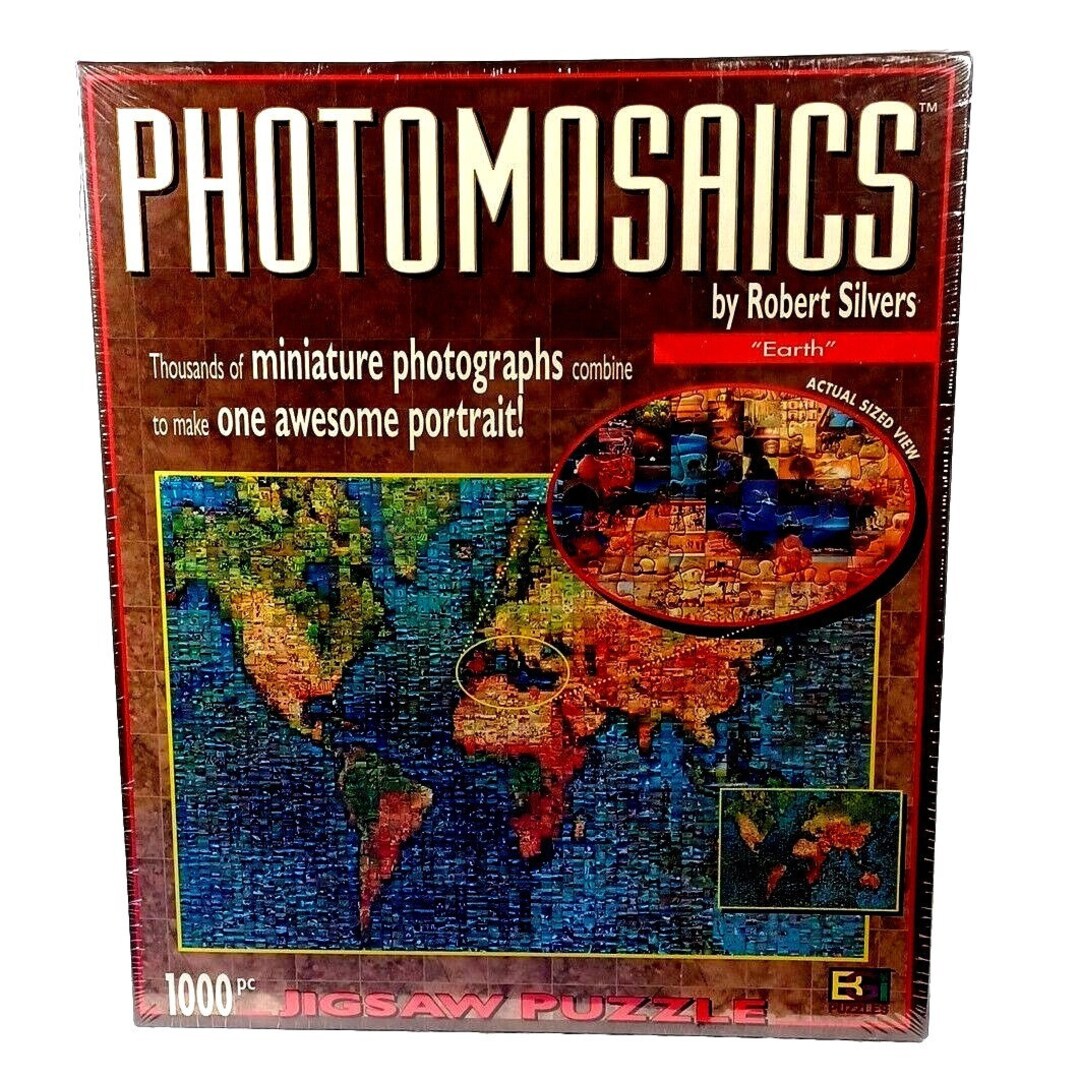 New Sealed Photomosaics Earth 1000 Pc Mosaic Puzzle Robert - Etsy