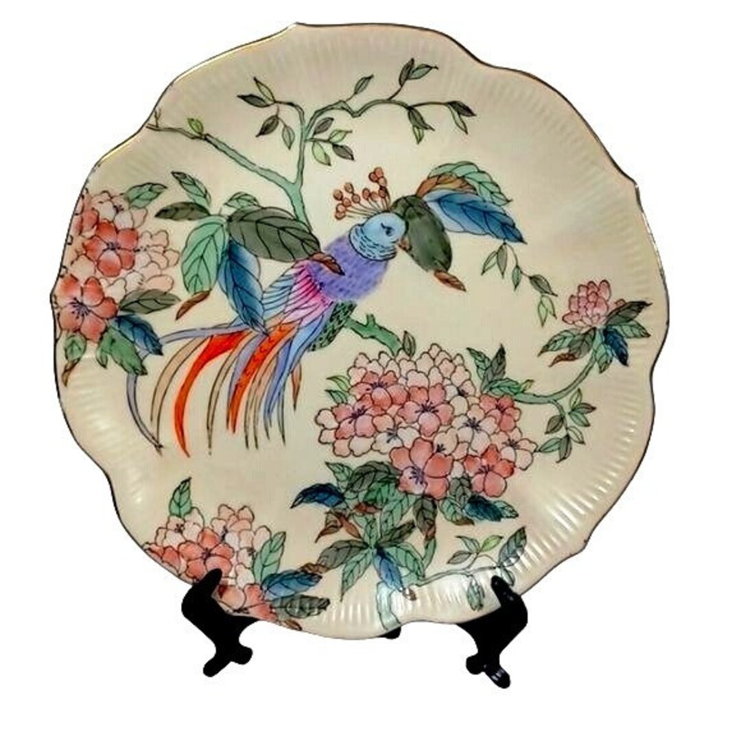 Toyo Exotic Peacock Bird of Paradise Cherry Blossoms Decorative 9 ...