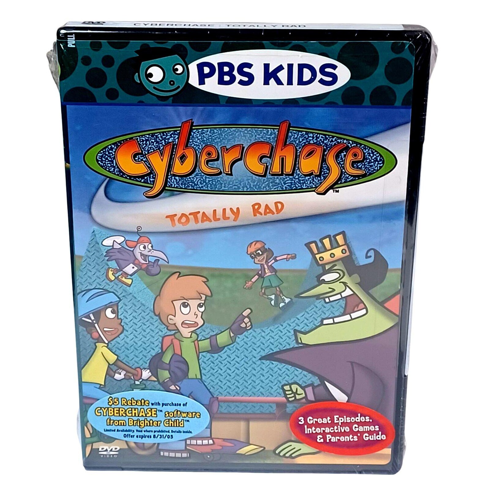 Rare! PBS Kids New Sealed Cyberchase Totally Rad 87757 Vintage 2005 DVD ...