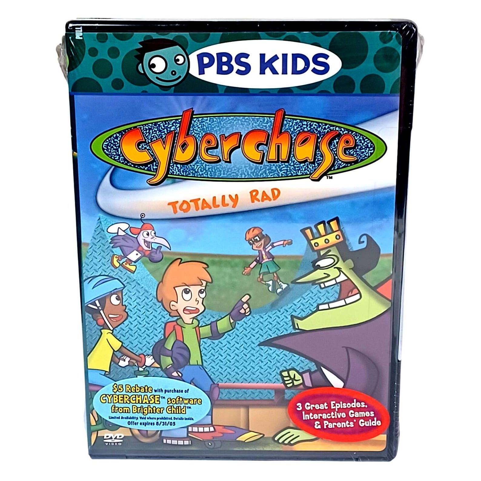 Rare! PBS Kids New Sealed Cyberchase Totally Rad 87757 Vintage 2005 DVD ...