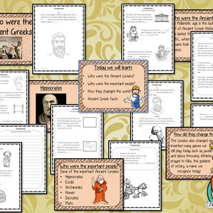 Ancient Greeks Complete History Lesson - Teaching Resources - Etsy