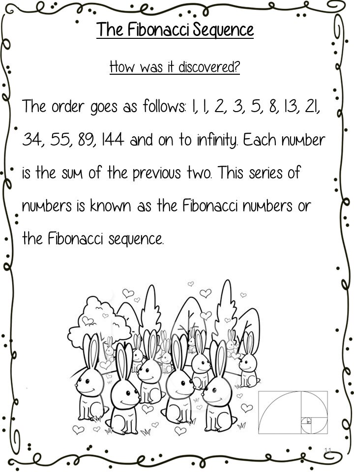 The Fibonacci Sequence Mathematics in Nature - Etsy