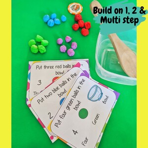Following Instructions Activity Cards - Teaching Resources - Etsy
