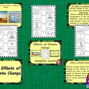 Climate Change Lesson - Teaching Resources - Etsy