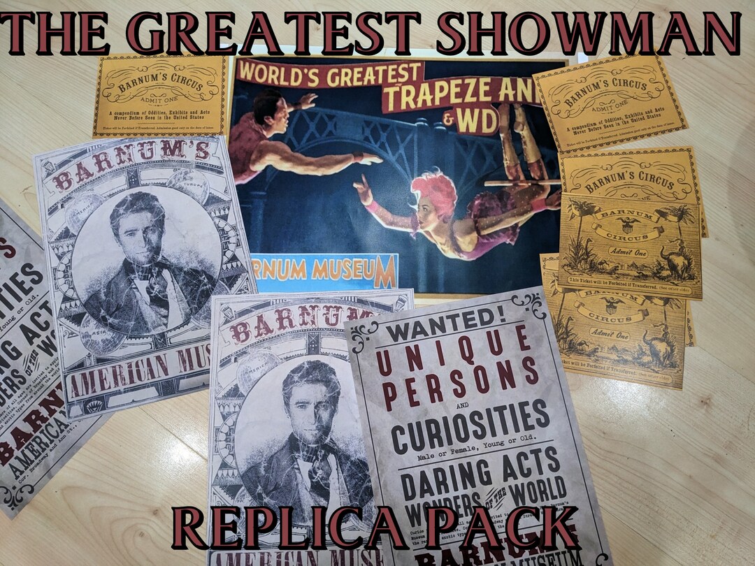 GREATEST SHOWMAN PACK. Perfect Fan Gift of 2 A4 Posters, a Large A3 ...