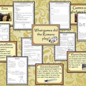 Roman Games and Gladiators Lesson Teaching Resources - Etsy