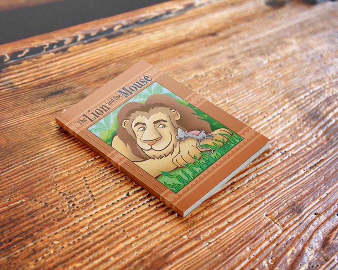 Barney the Dinosaur Book - the Lion and the Mouse - Etsy