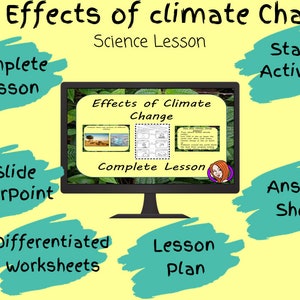 Climate Change Lesson - Teaching Resources - Etsy