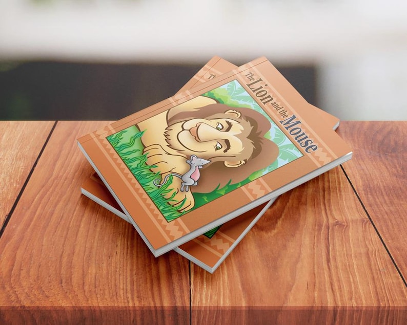 Barney the Dinosaur Book - the Lion and the Mouse - Etsy