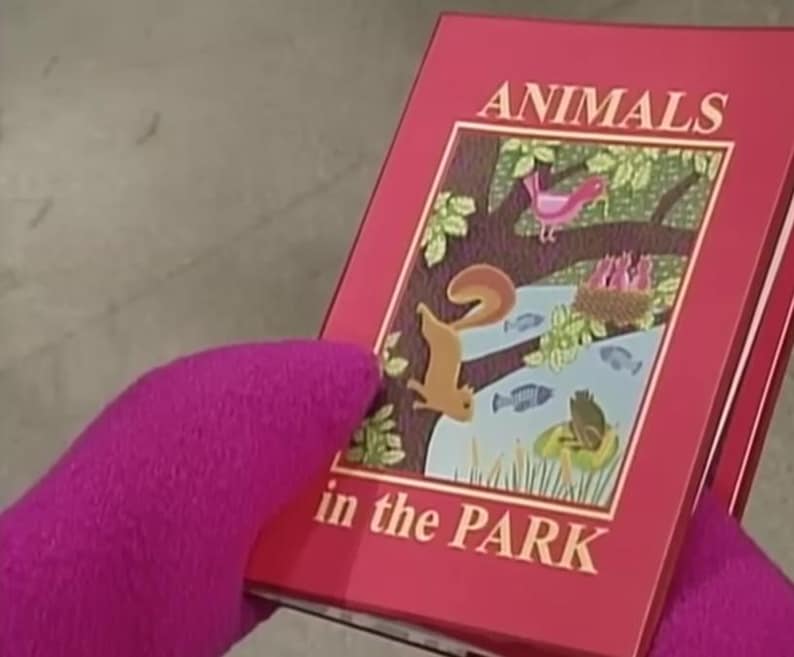 Animals in the Park Barney Book Replica | 90s TV Prop, Display Gift - Etsy