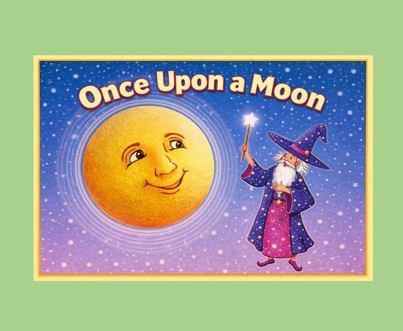 Once Upon a Moon Barney Book Replica | 90s TV Prop, Display Gift - Etsy ...