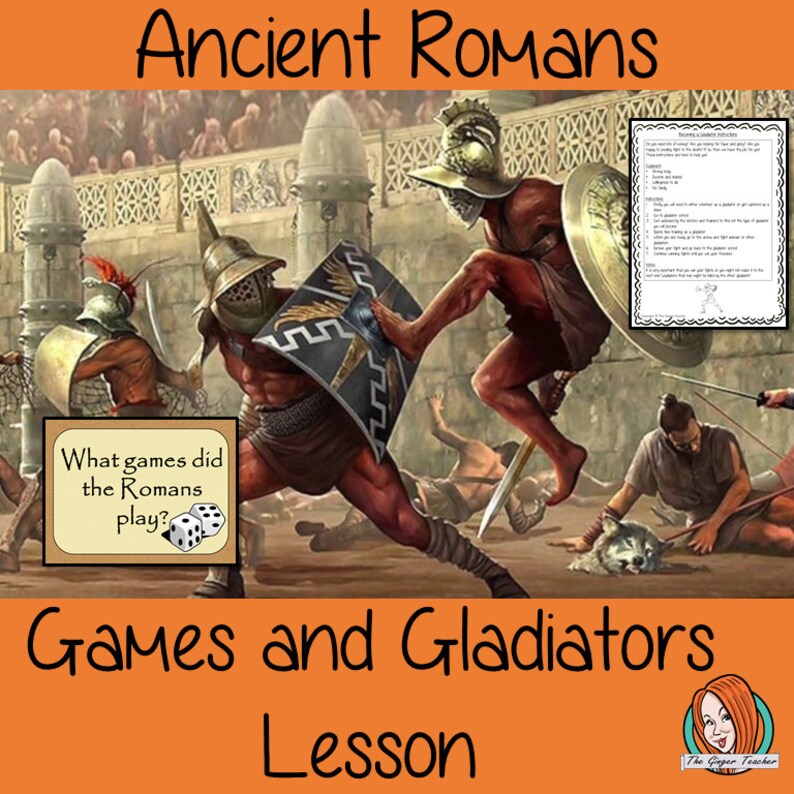 Roman Games and Gladiators Lesson Teaching Resources - Etsy