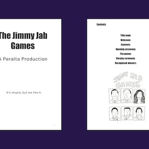 BROOKLYN 99 JIMMY JABS the Game. Fan Made Paperback Book Perfect Gift ...