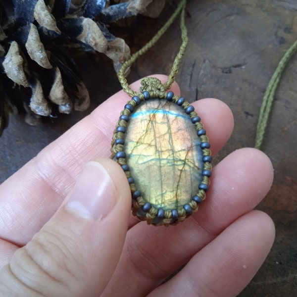 Macrame Necklace - Etsy