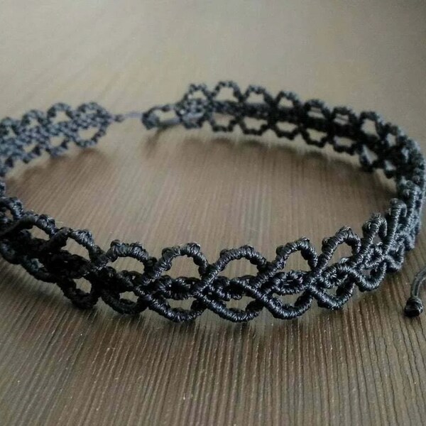 Macrame Choker - Etsy