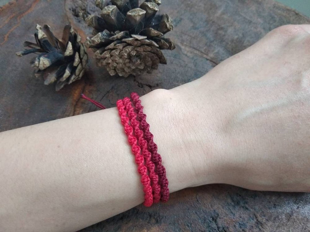 Macrame Bracelet Set Friendship Bracelet Best Friend Gift - Etsy