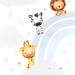 Safari Nursery Print, Personalised, Set of 3 Prints, Baby Boy Gift ...