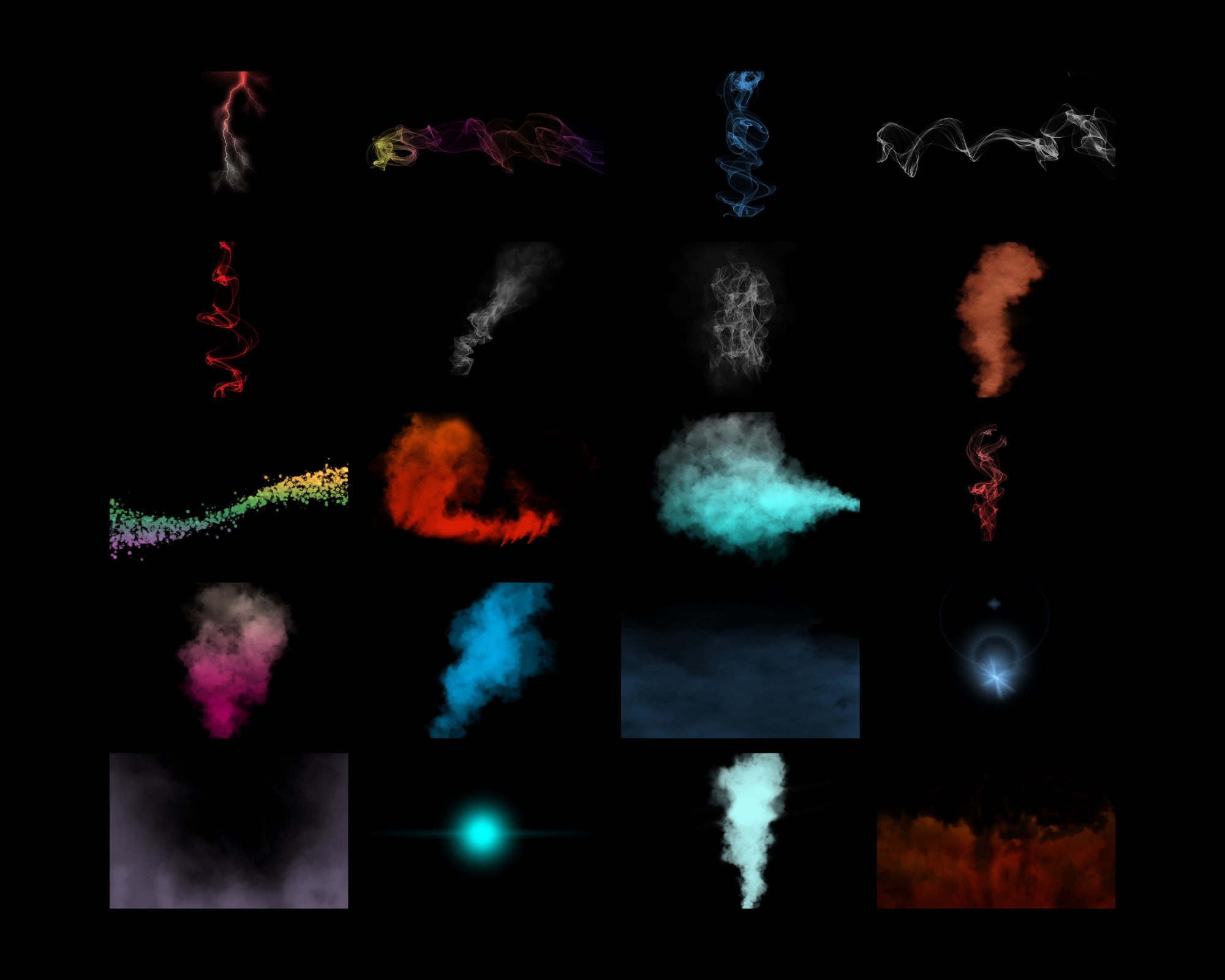 45 Spooky Overlays Bundle, Digital Overlays, Smoke Overlay, Halloween ...